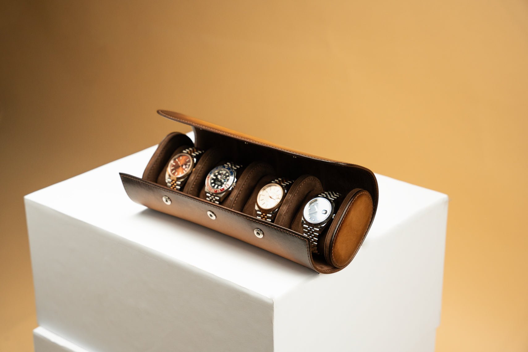 Galata Patina Java Brown Watch Roll